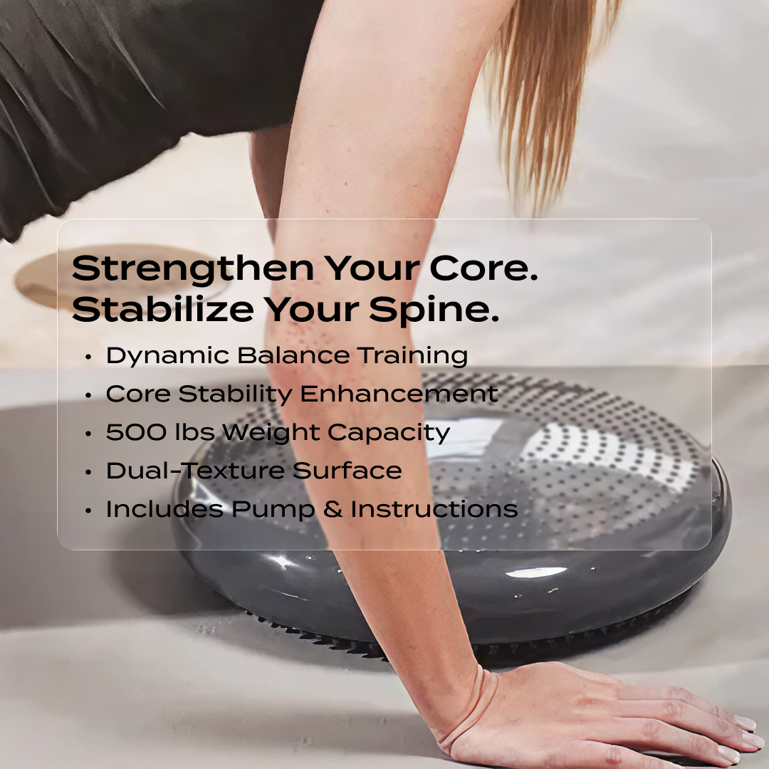 MaxLiving Inflatable Wobble Cushion | Balance Disc for Core Strength ...