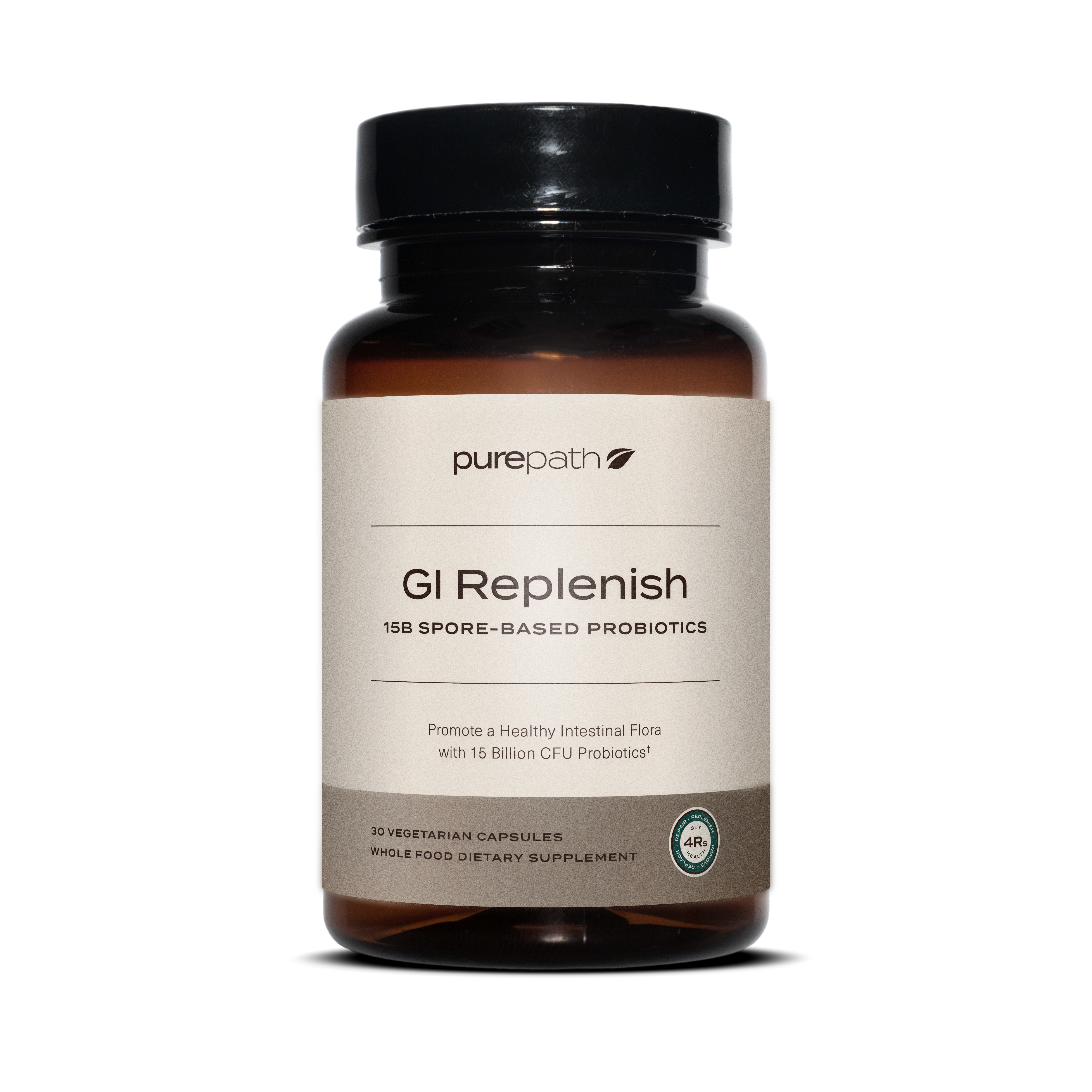 PurePath GI Replenish | 15B CFU Spore Probiotics + Prebiotic Blend for ...